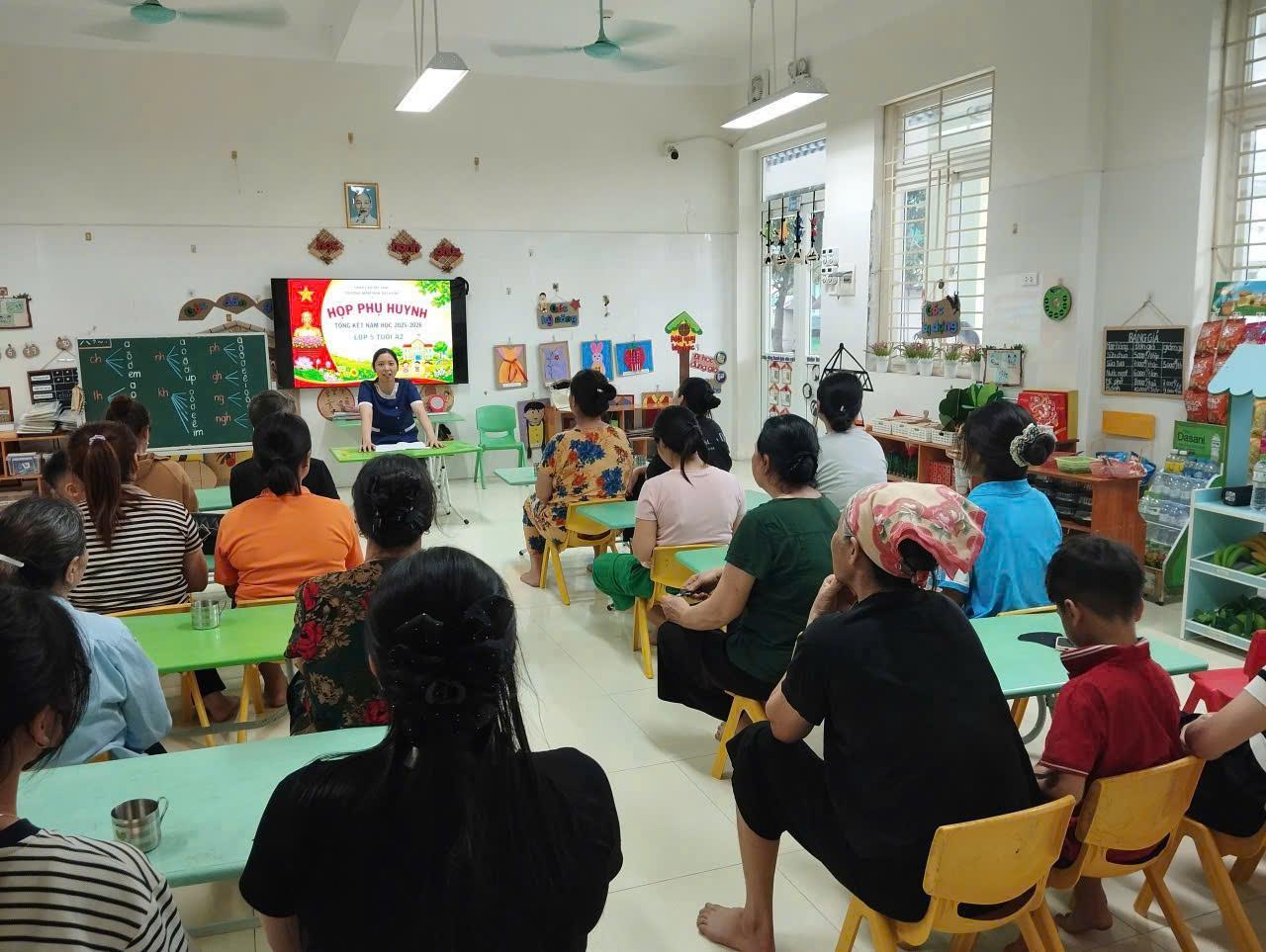 Trường Mầm non Đại Hưng tổ chức họp Phụ Huynh cuối năm học 2025- 2026